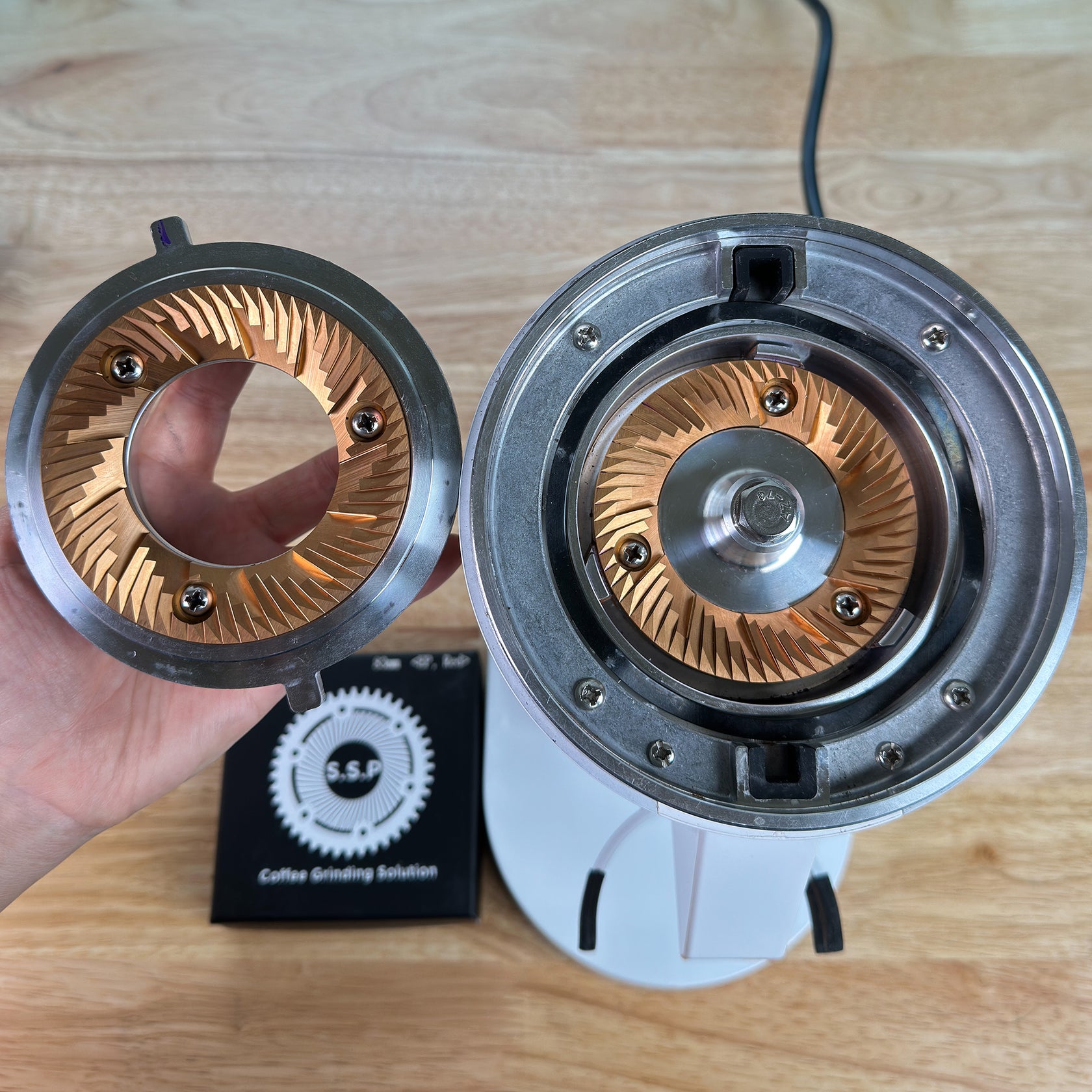 SSP HU (High-Uniformity) Espresso Grinding 83mm Flat Burrs (Red Speed – MiiCoffee